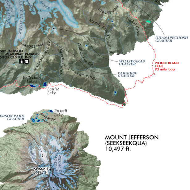Pacific Northwest Cascades Folding Map — Mitchell Geography