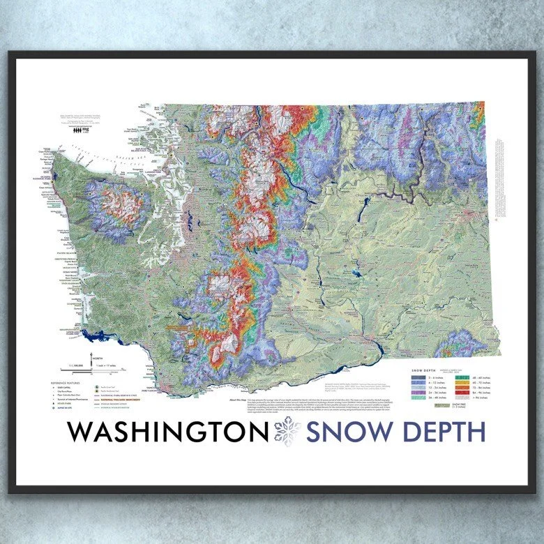 Oregon Snow Depth Map — Mitchell Geography