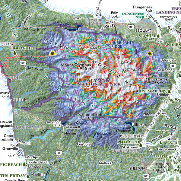 Oregon Snow Depth Map — Mitchell Geography