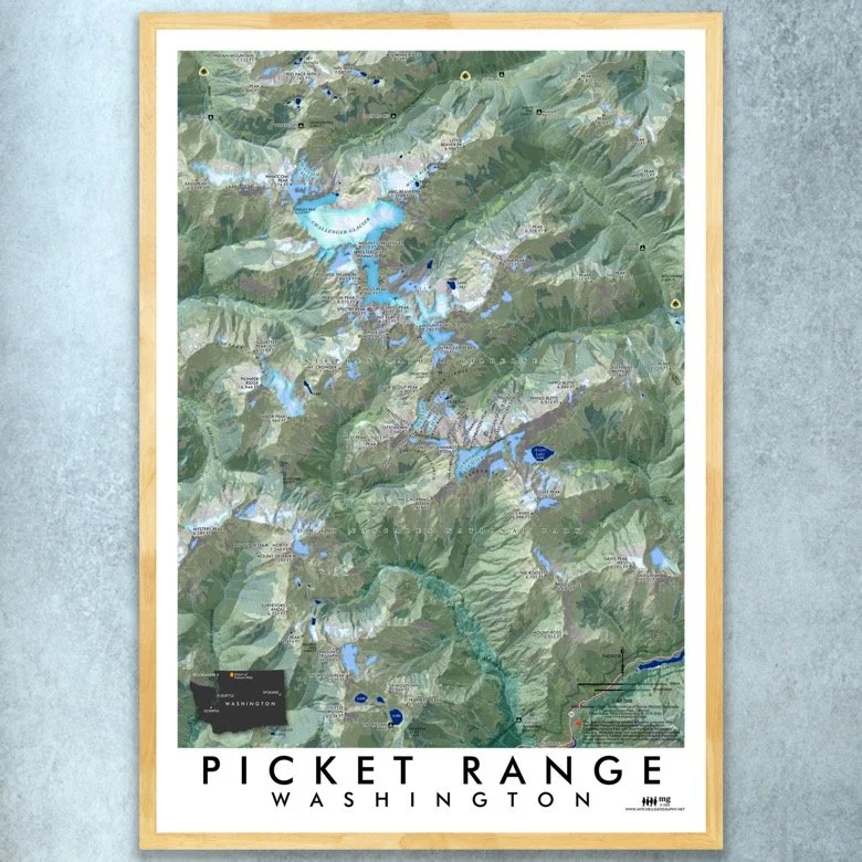 Glacier Peak Washington Map — Mitchell Geography