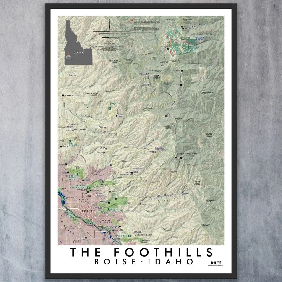 Idaho Mountain Ranges Map — Mitchell Geography