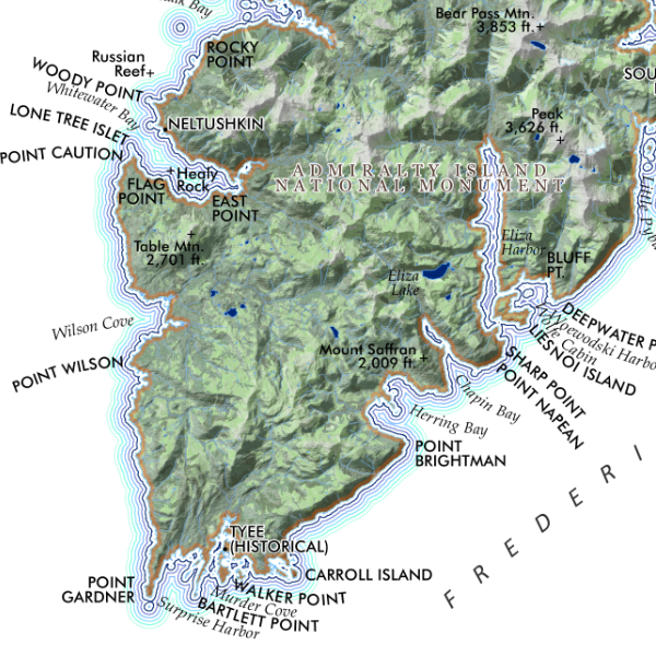 Inside Passage Southeast Alaska Map — Mitchell Geography