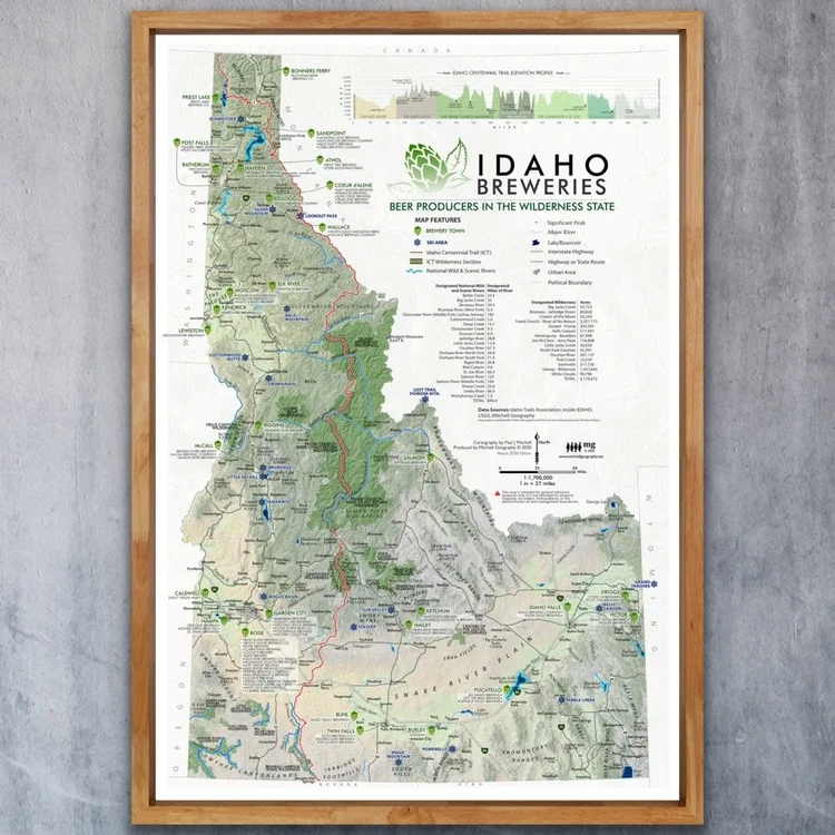 Idaho Wildlands Map — Mitchell Geography