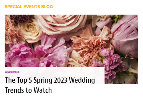 The Top 5 Spring Wedding Trends to Watch