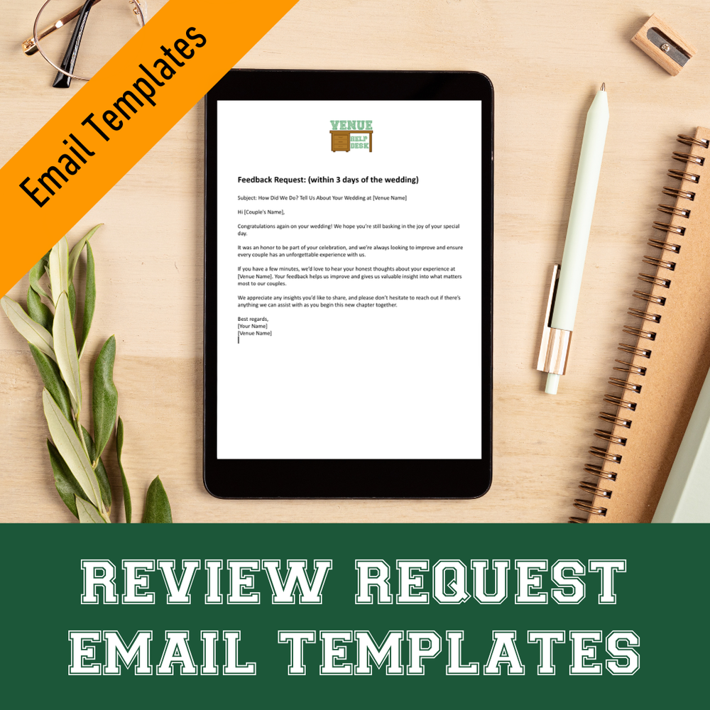 Wedding Review Request Email Templates