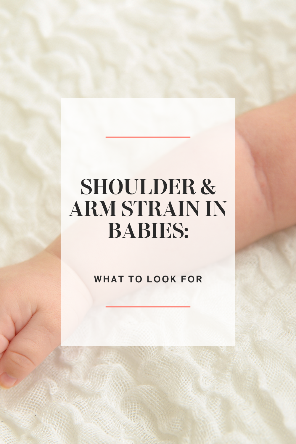 Shoulder and Arm Strain in Babies: What to Look For and How to Help ...