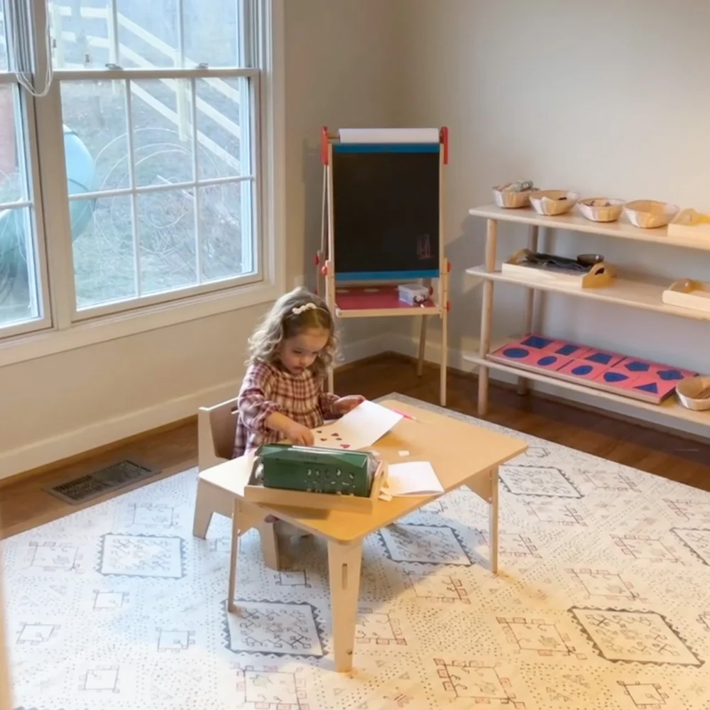 Pre-writing practice for kids: Card Marking Station — Halfway Montessori