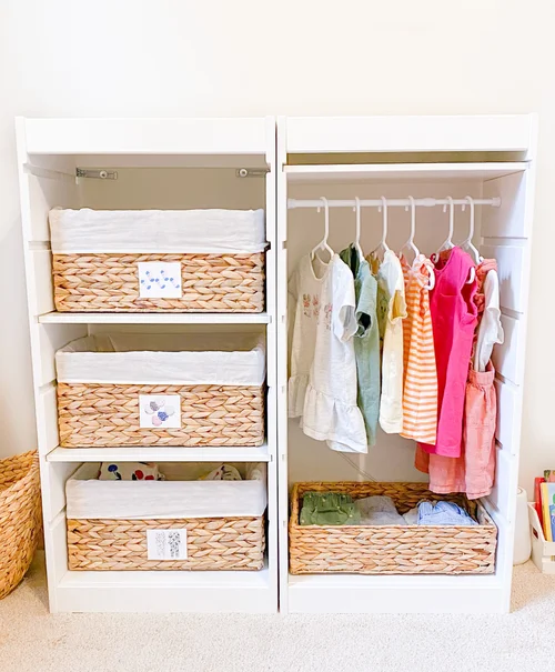 DIY Montessori Toddler Wardrobe with IKEA — Halfway Montessori