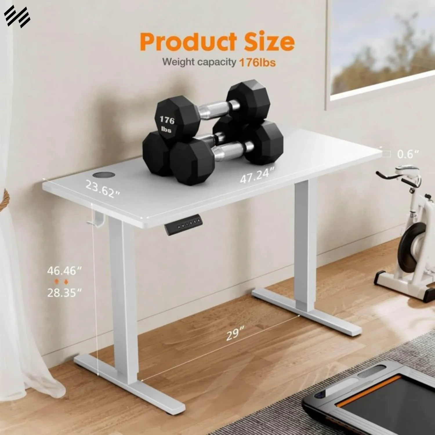 Adjustable Standing Desk - Ergonomic & Sturdy Design — Objecore