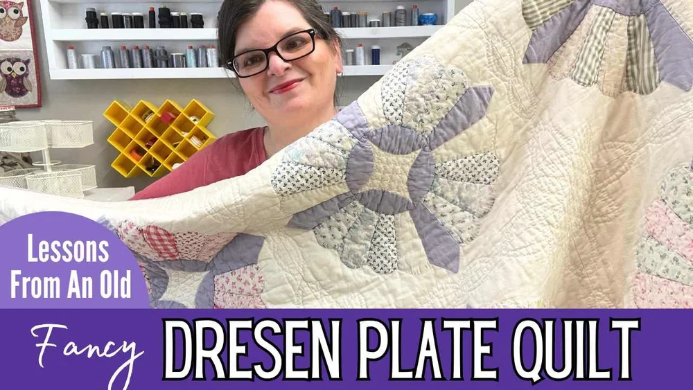 Lessons from an Old Fancy Dresden Plate Quilt — Sew The Distance