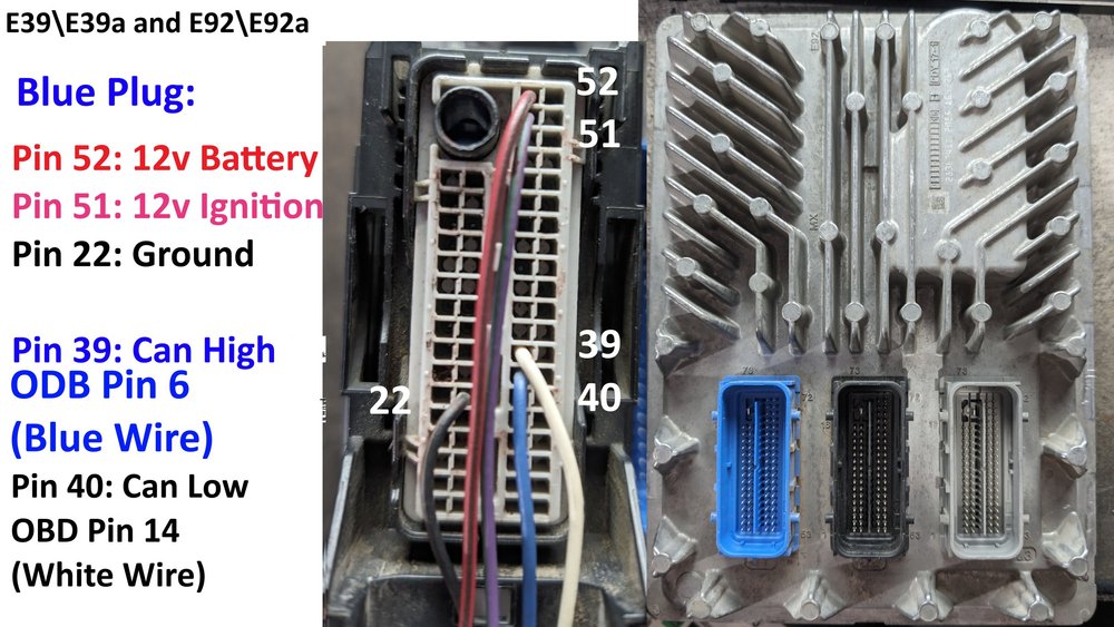 E39/E39a & E92/E92a (Gen 5 v8, v6) Bench Harness — Ewalt's Auto Tuning