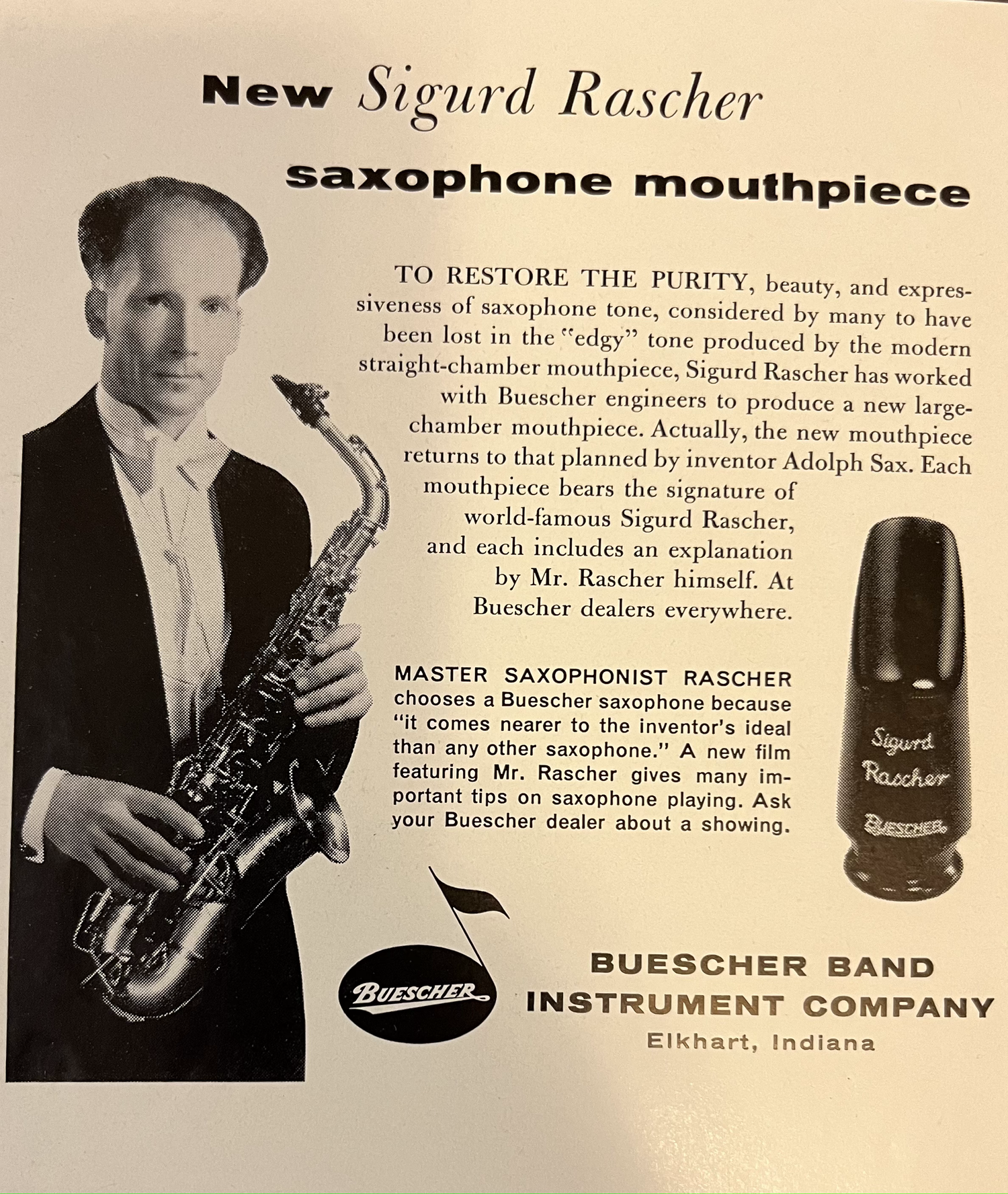 About Rascher Mouthpieces — Rascher Mouthpieces