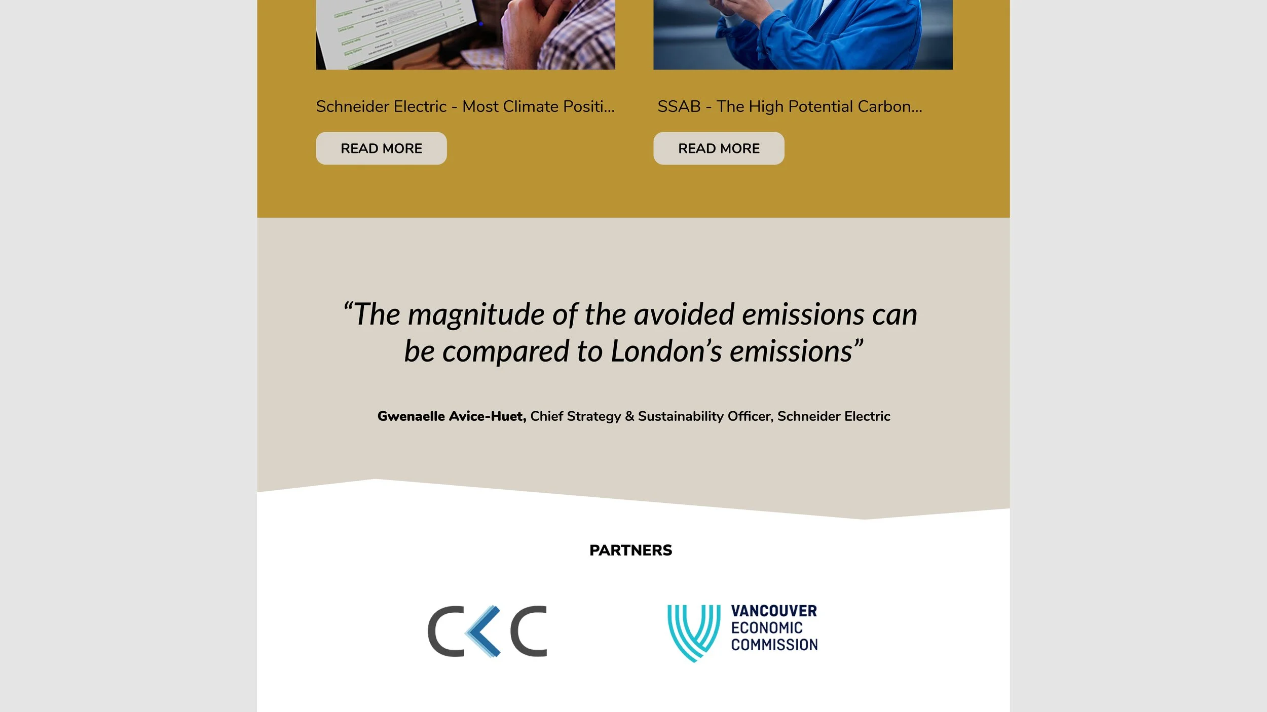 Carbon Handprint Award — Portfolio
