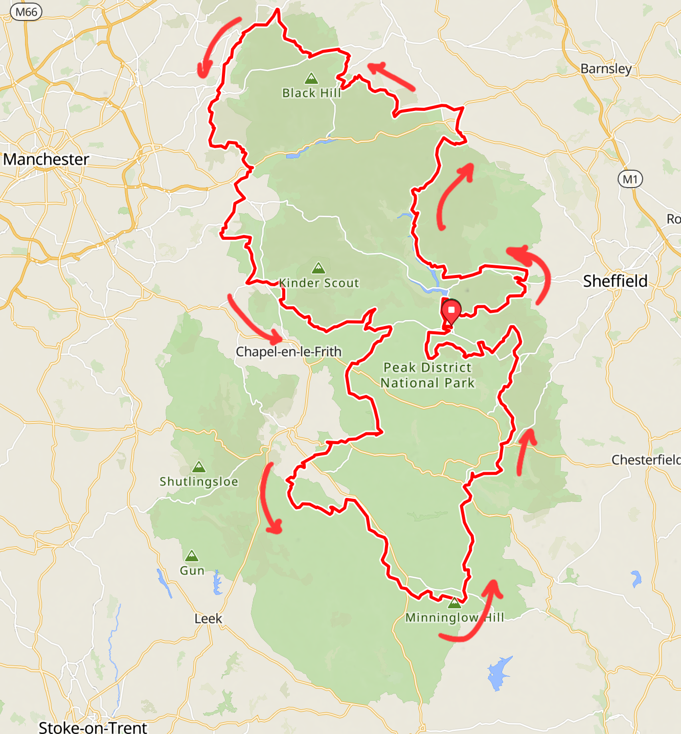 Routes info — TOR DIVIDE