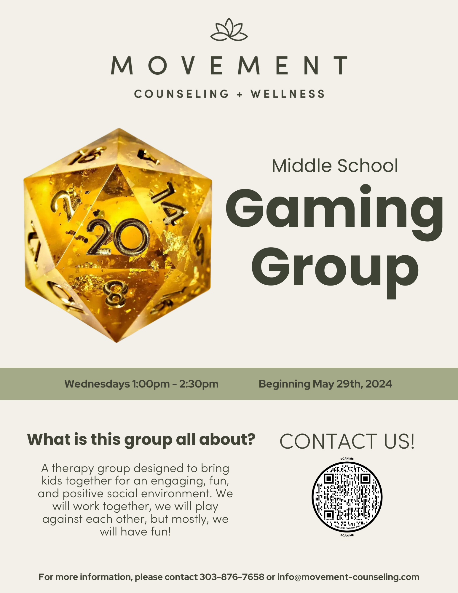 General 4 — Movement Counseling + Wellness