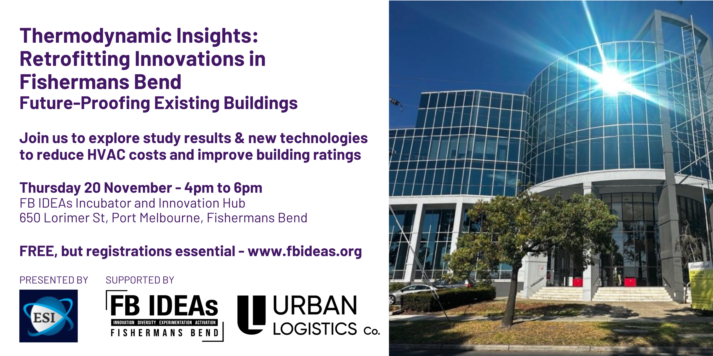Thermodynamic Insights of Retrofitting Innovations in Fishermans Bend ...