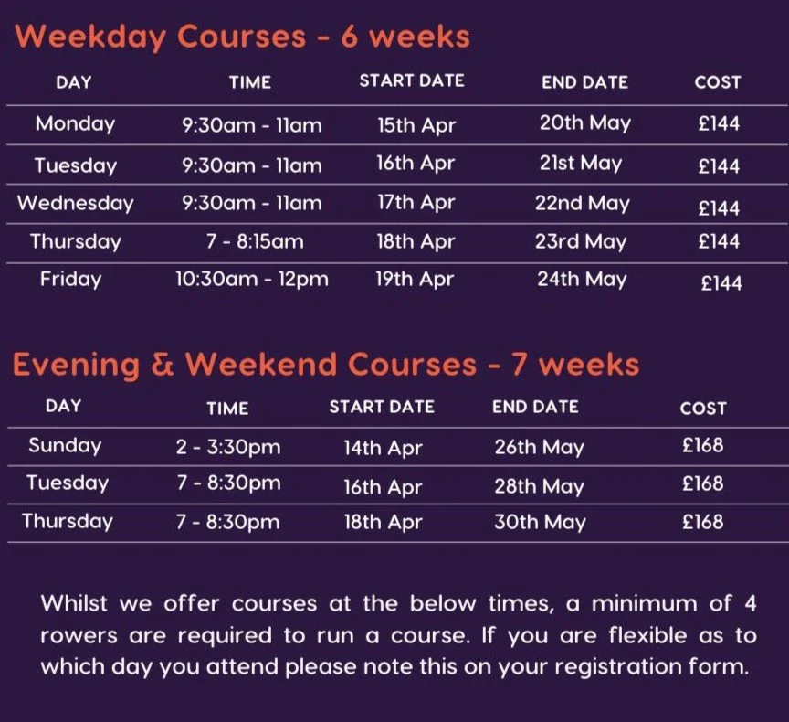 Adult Rowing Courses — Enable Leisure