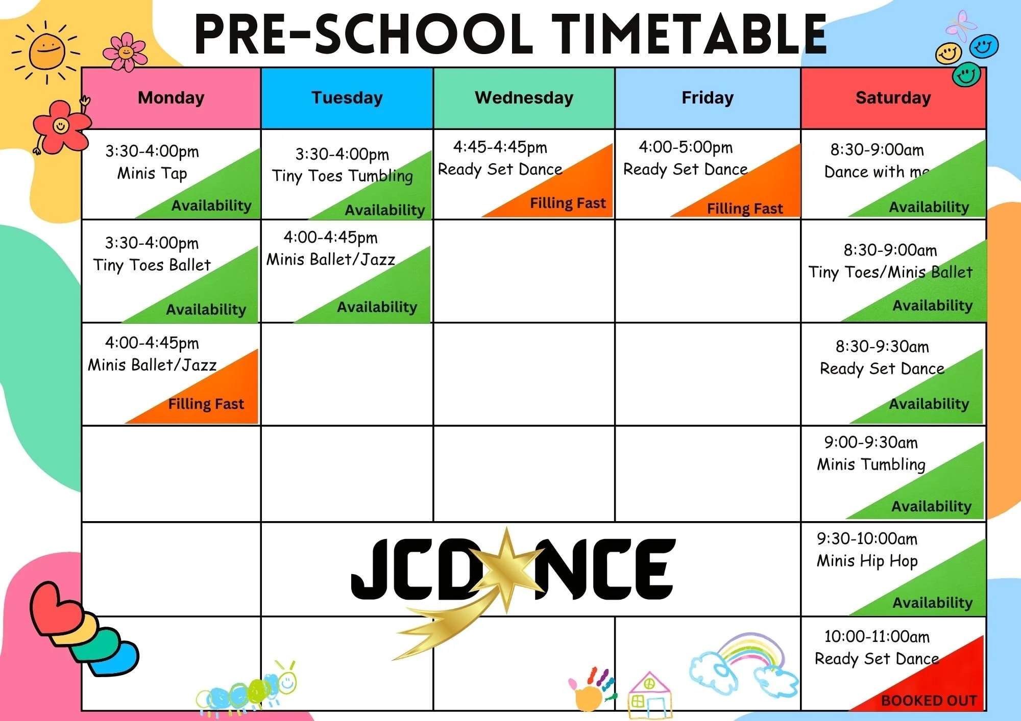 PRESCHOOL CLASSES — JCDance