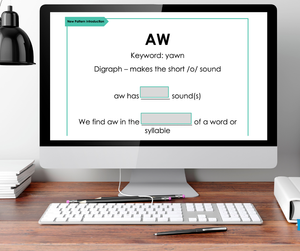 How to teach the au/aw Spelling Rule — Ascend Smarter Intervention
