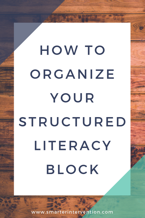 How to Organize Your Structured Literacy Block in the Classroom ...