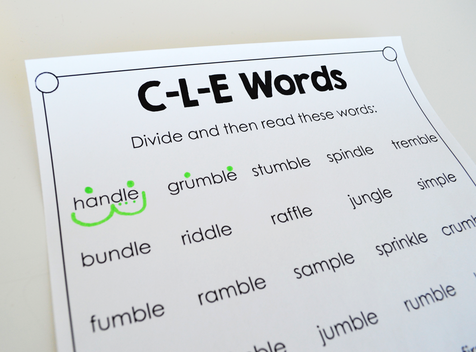 Understanding the Six Syllable Types - Stable Final Syllables — Ascend ...