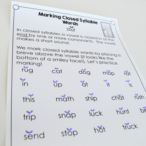 Understanding the Six Syllable Types - Closed Syllables — Ascend Smarter Intervention