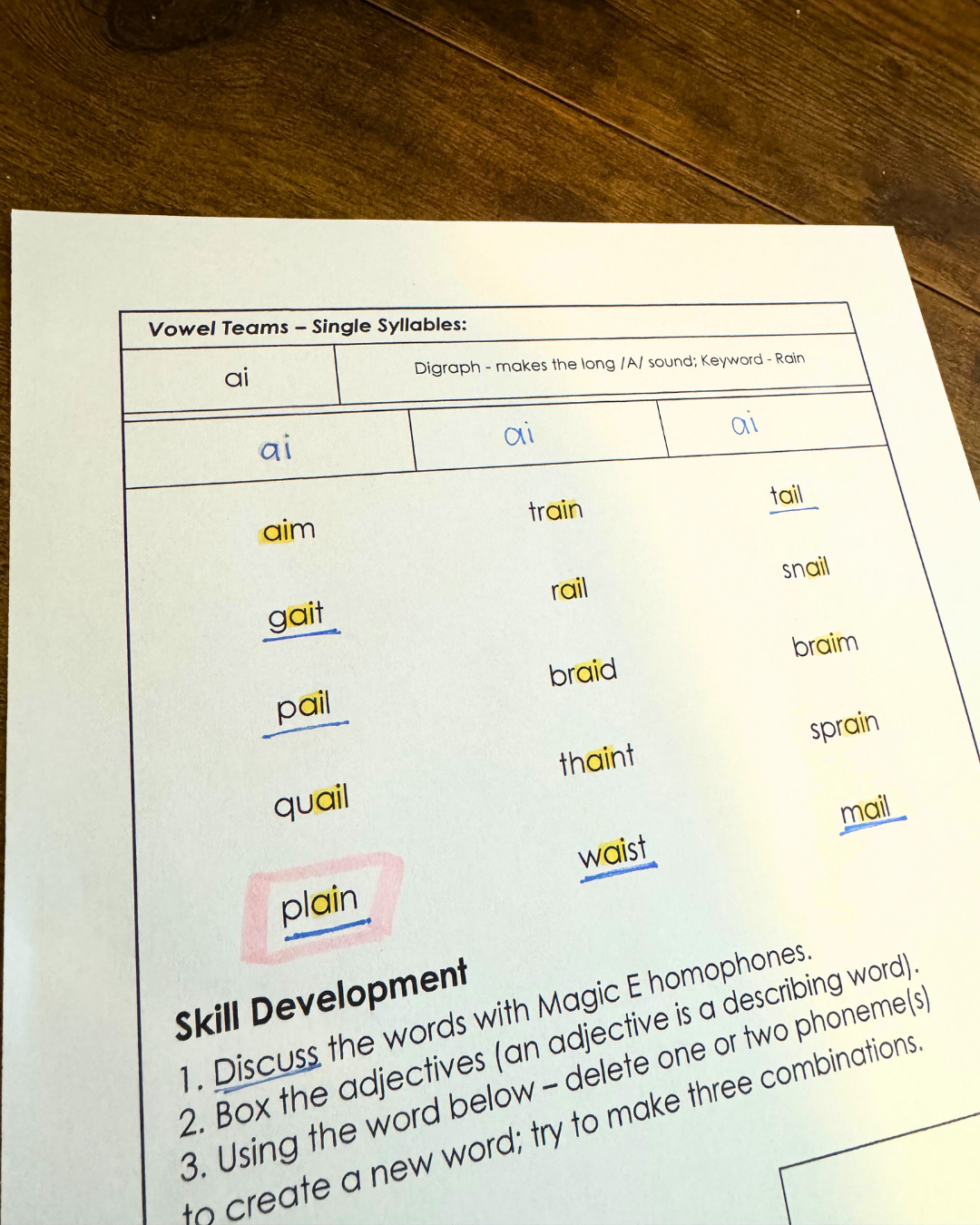 How to teach the ai/ay Spelling Rule — Ascend Smarter Intervention