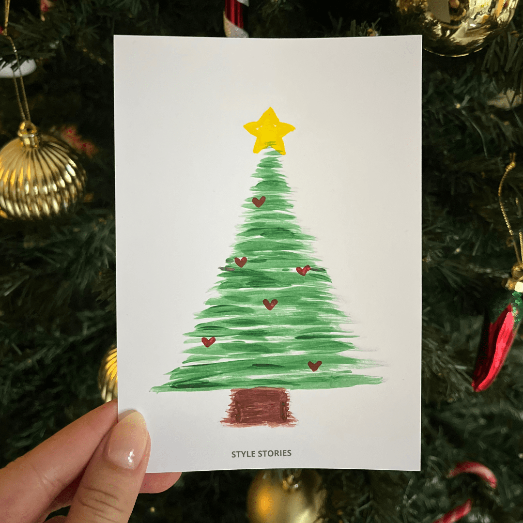 Zelf kerstkaarten maken: 6 leuke designs (met acrylverf)🎄 — STYLE STORIES