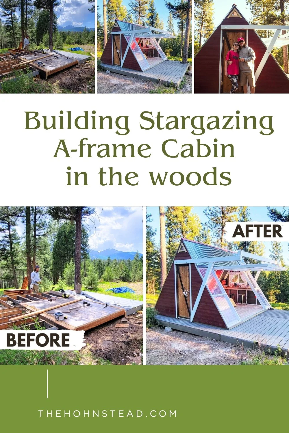 How We Built A Button-Operated A-frame Cabin (Video) — The Hohnstead Glamping Cabins