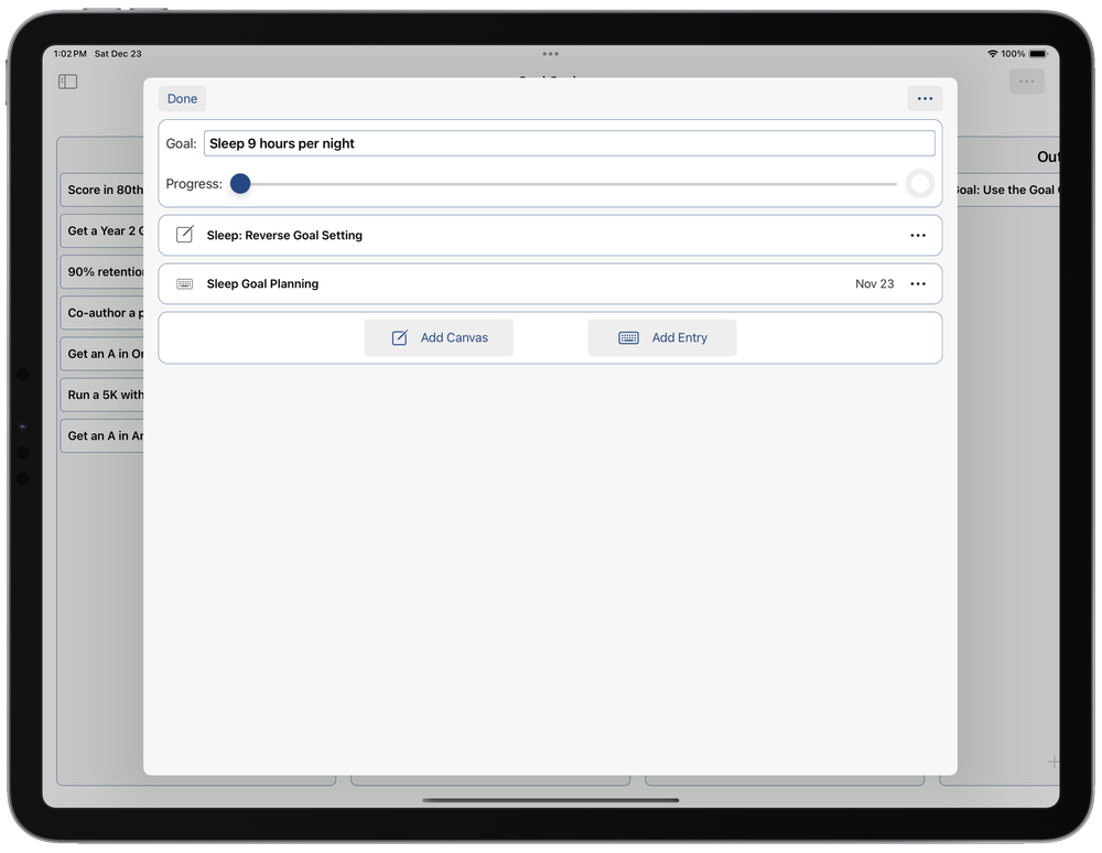 Introducing the Goal Cycle — Ahmni Infinite Canvas