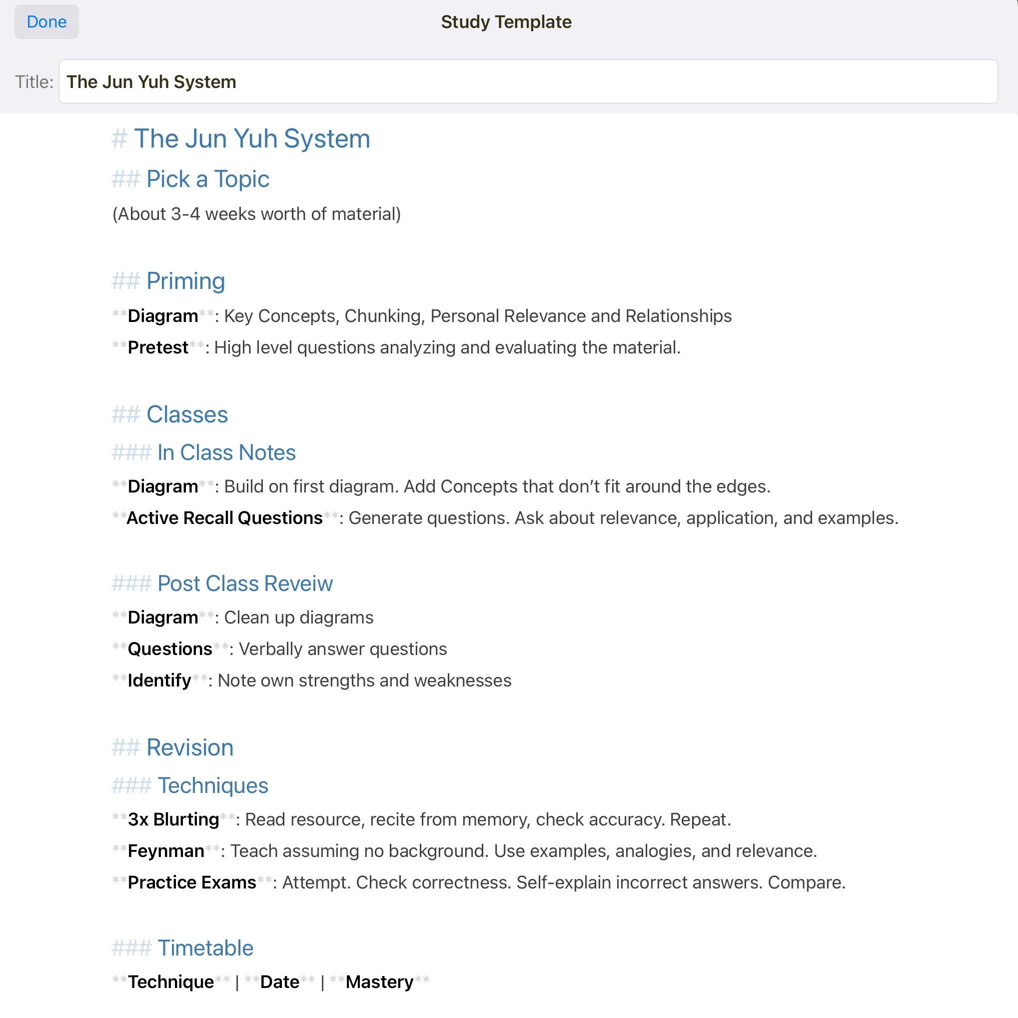 Reviewing Jun Yuh’s Study System — Ahmni Infinite Canvas