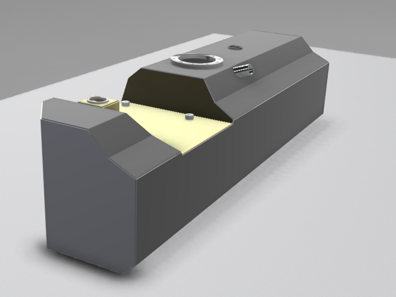 Ford E-Series Van Aluminum Fuel Tank — Hanco Design & Fabrication