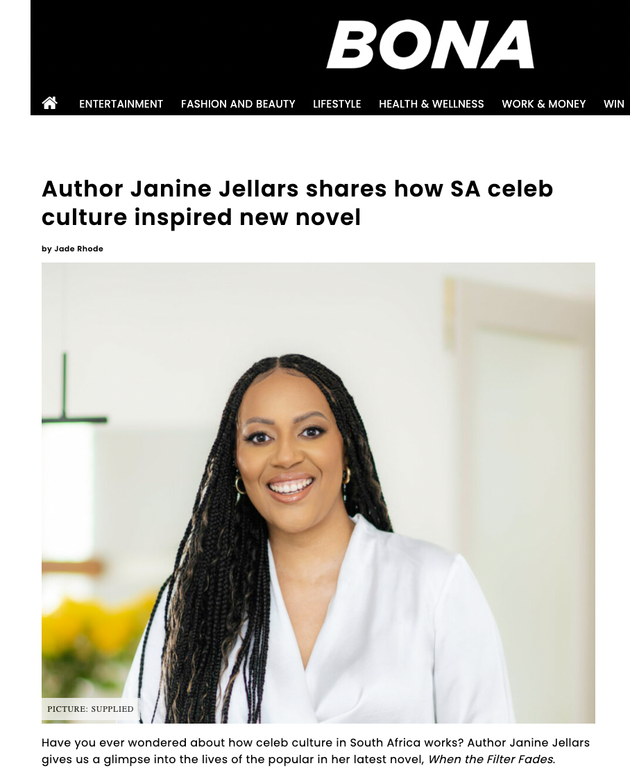 When The Filter Fades in Bona magazine — Janine Jellars