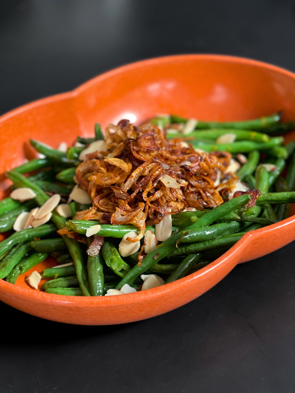Easy Roasted Green Beans with Crispy Shallots, Garlic, Almonds, and ...