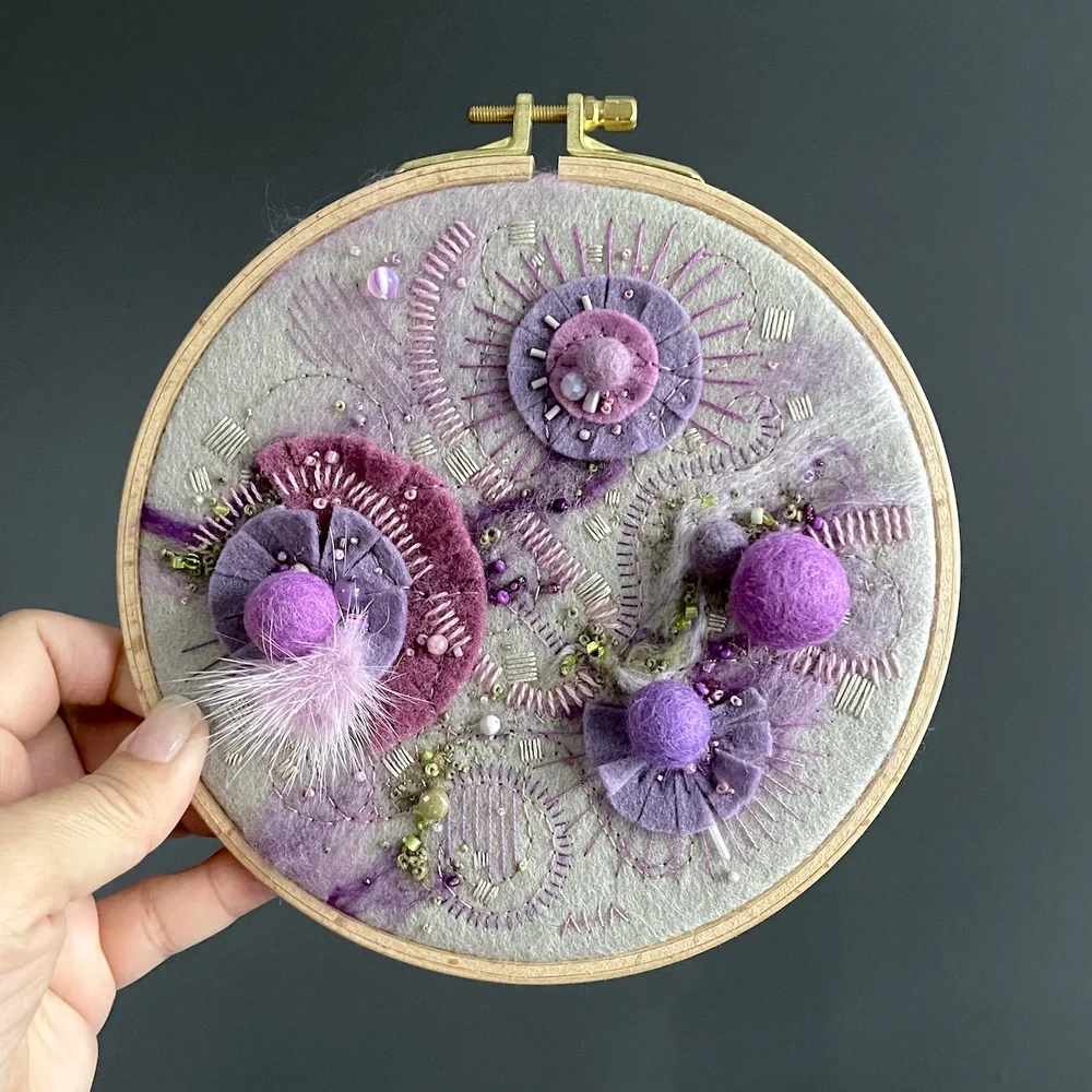Abstract Embroidery Art — Angie Hall Anderson