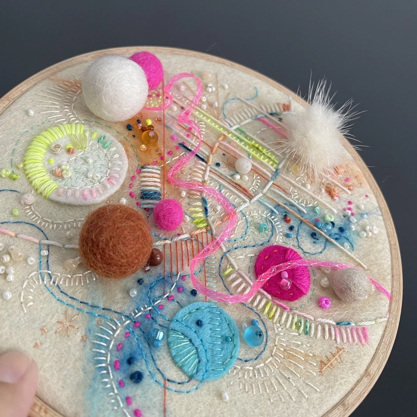 Abstract Embroidery Art — Angie Hall Anderson