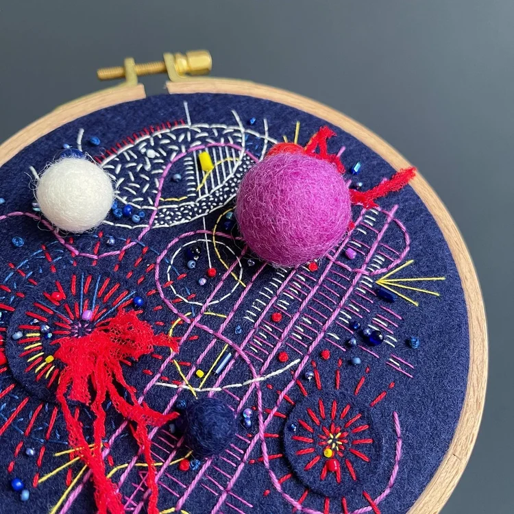Abstract Embroidery Art — Angie Hall Anderson