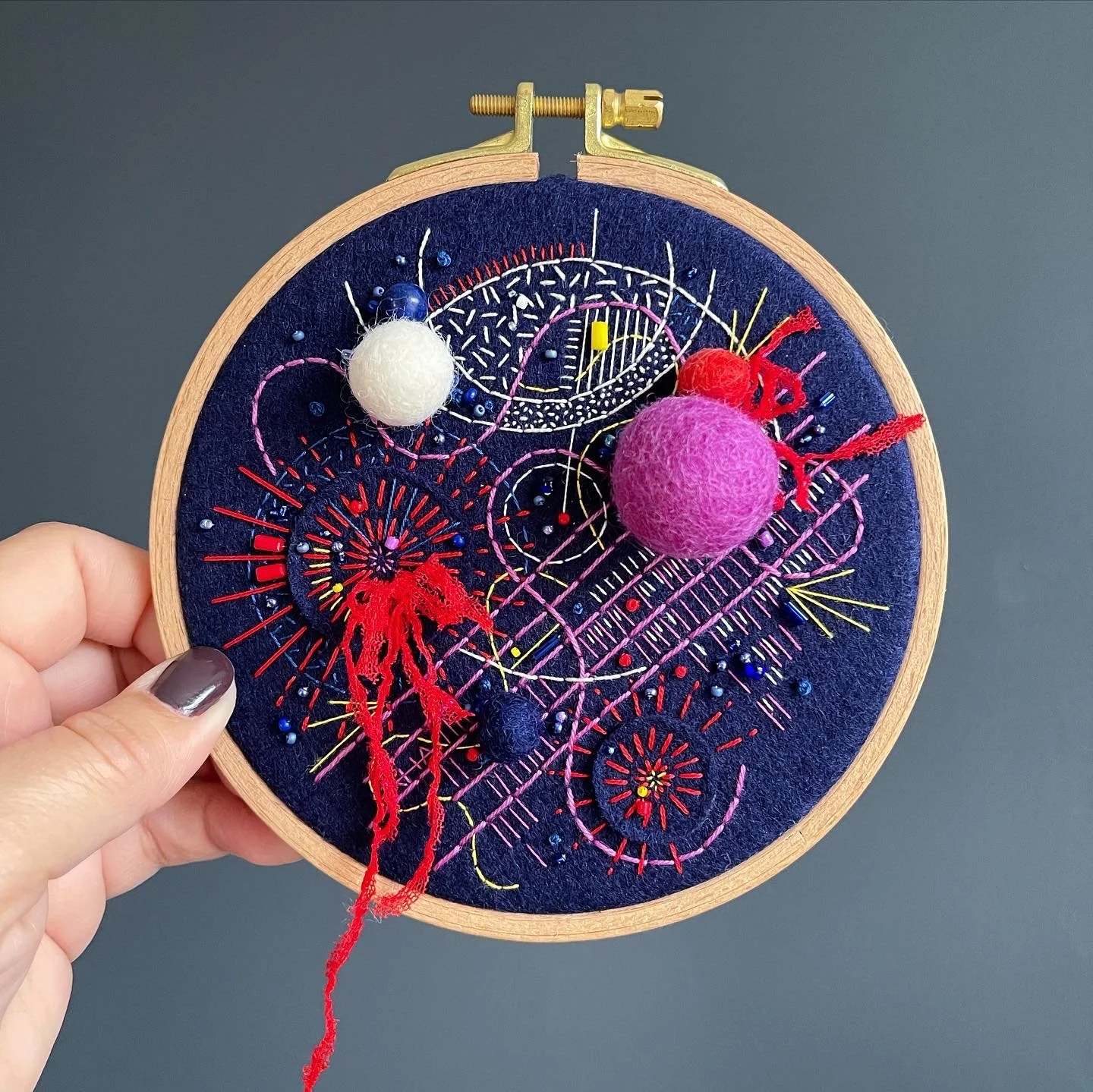 Abstract Embroidery Art — Angie Hall Anderson