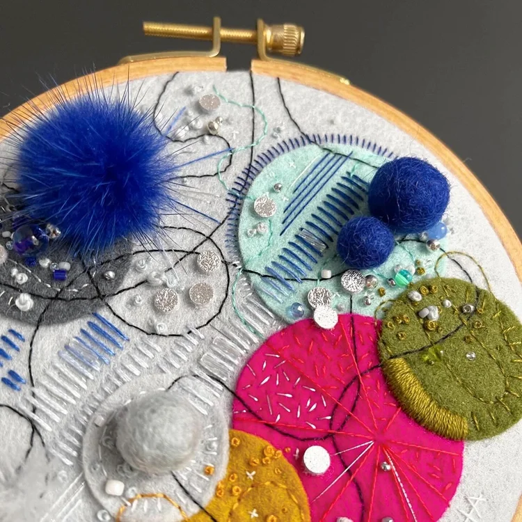 Abstract Embroidery Art — Angie Hall Anderson