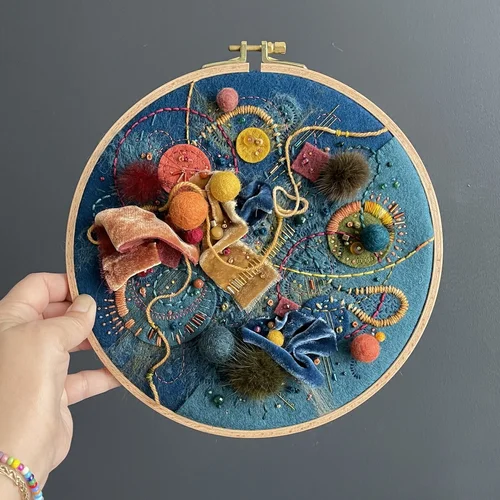 Abstract Embroidery Art — Angie Hall Anderson