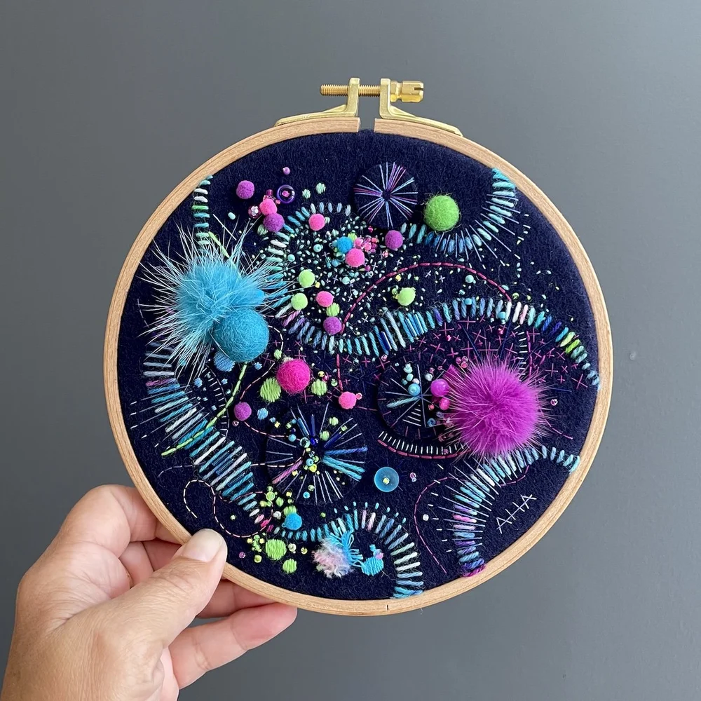 Abstract Embroidery Art — Angie Hall Anderson