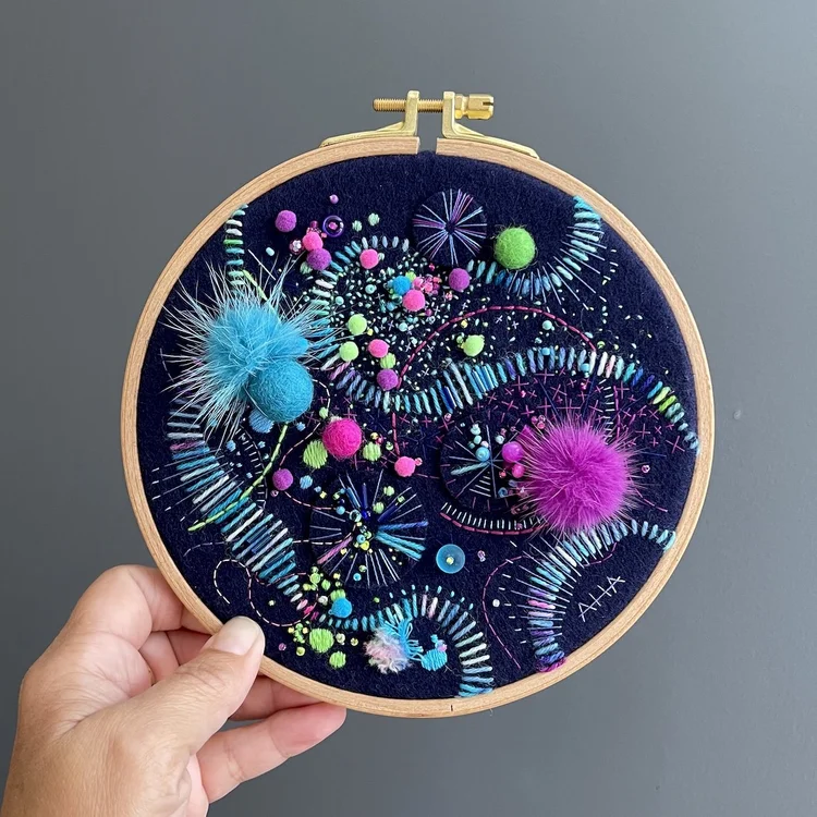 Abstract Embroidery Art — Angie Hall Anderson