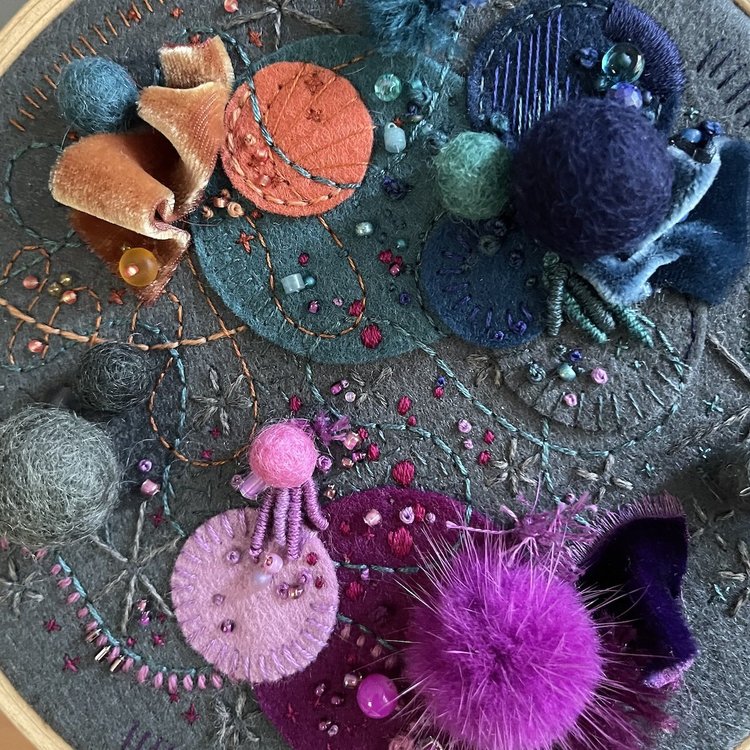 Abstract Embroidery Art — Angie Hall Anderson