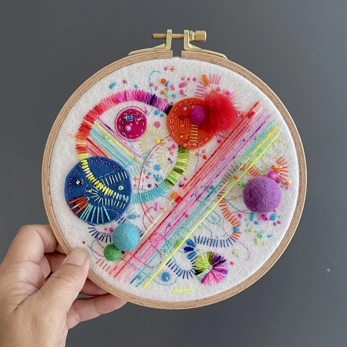 Abstract Embroidery Art — Angie Hall Anderson