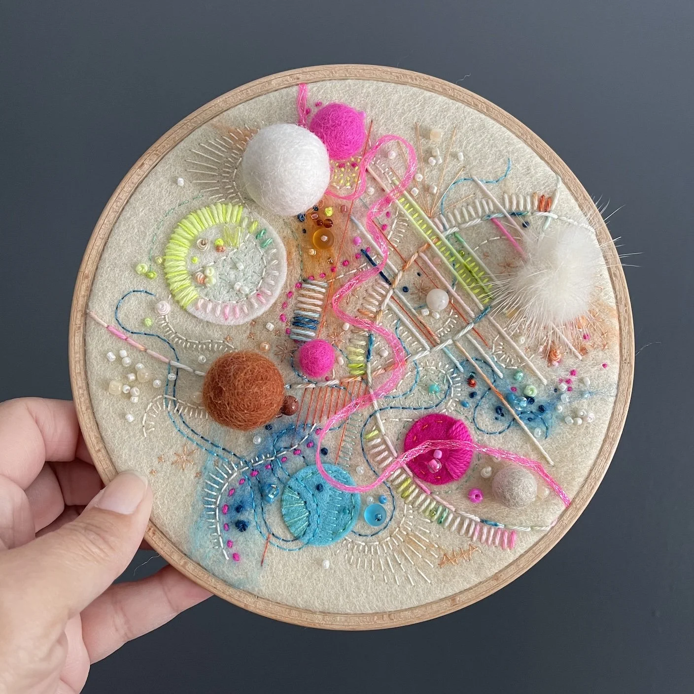 Abstract Embroidery Art — Angie Hall Anderson