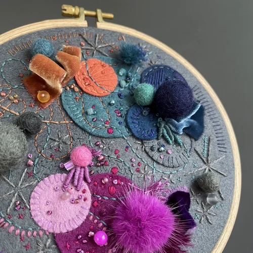Abstract Embroidery Art — Angie Hall Anderson