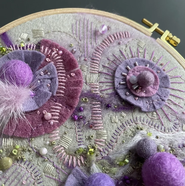 Abstract Embroidery Art — Angie Hall Anderson