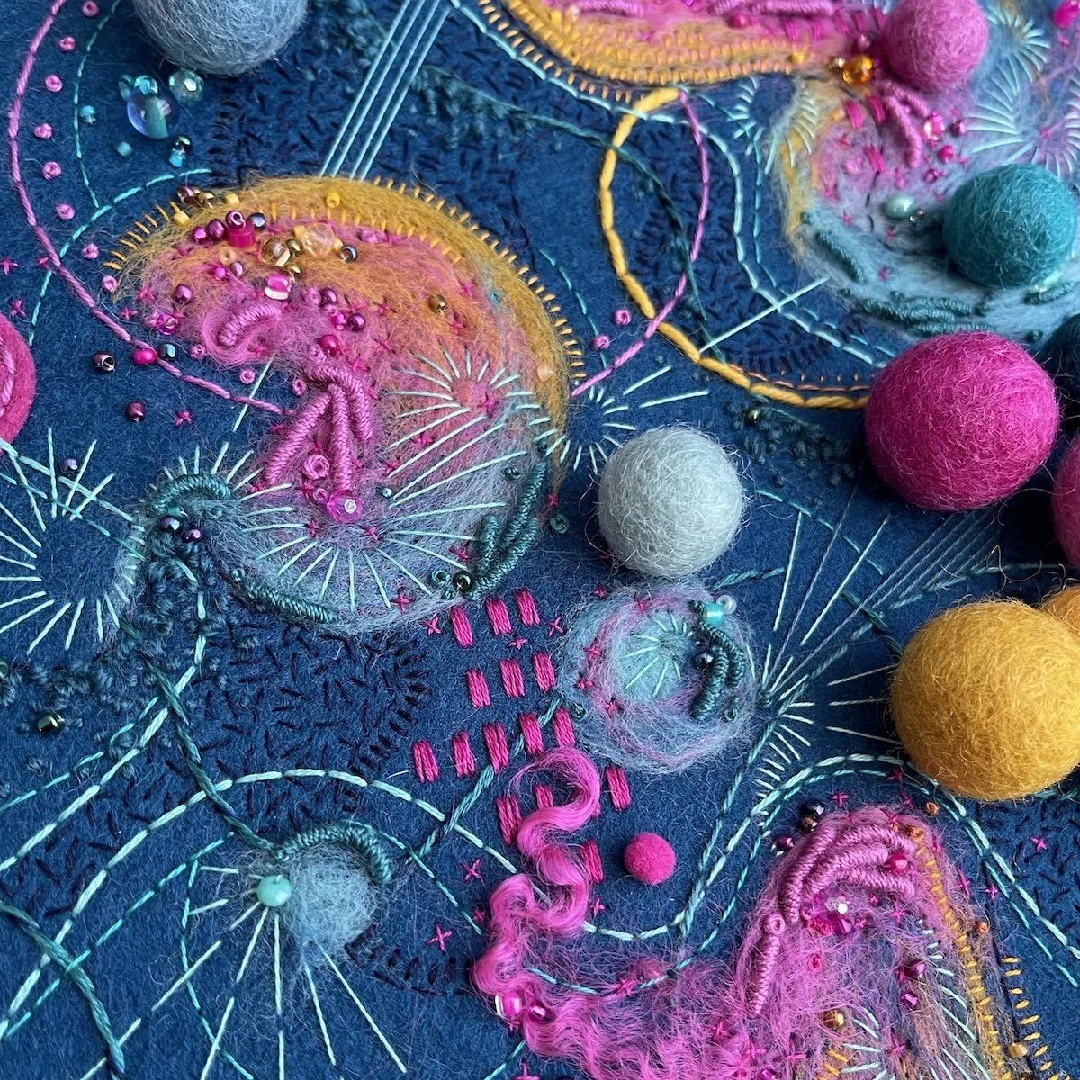 Abstract Embroidery Art — Angie Hall Anderson