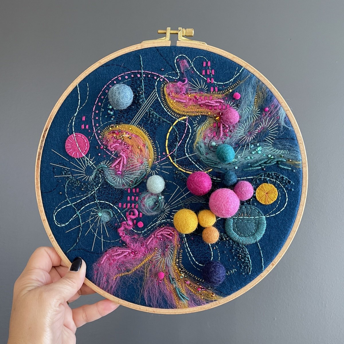 Abstract Embroidery Art — Angie Hall Anderson