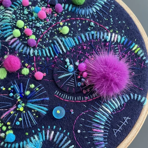 Abstract Embroidery Art — Angie Hall Anderson